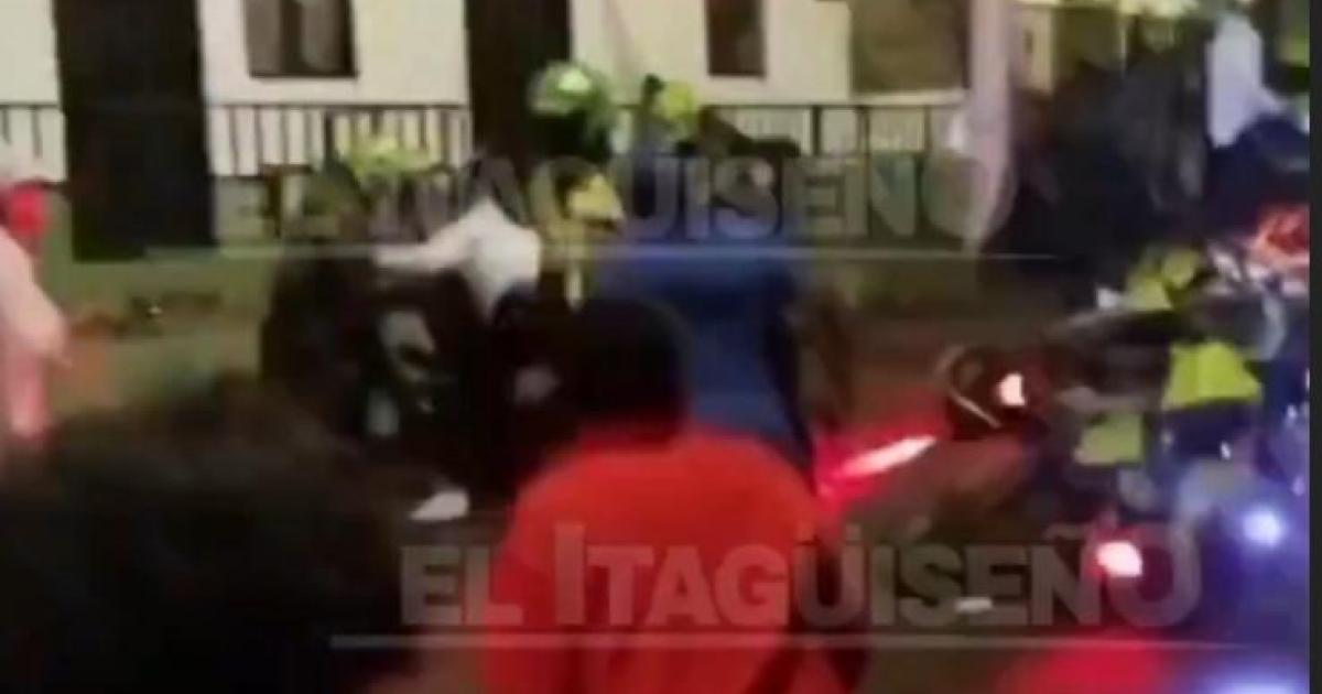 Policías heridos y un detenido dejó fiesta descontrolada en Itagüí ...
